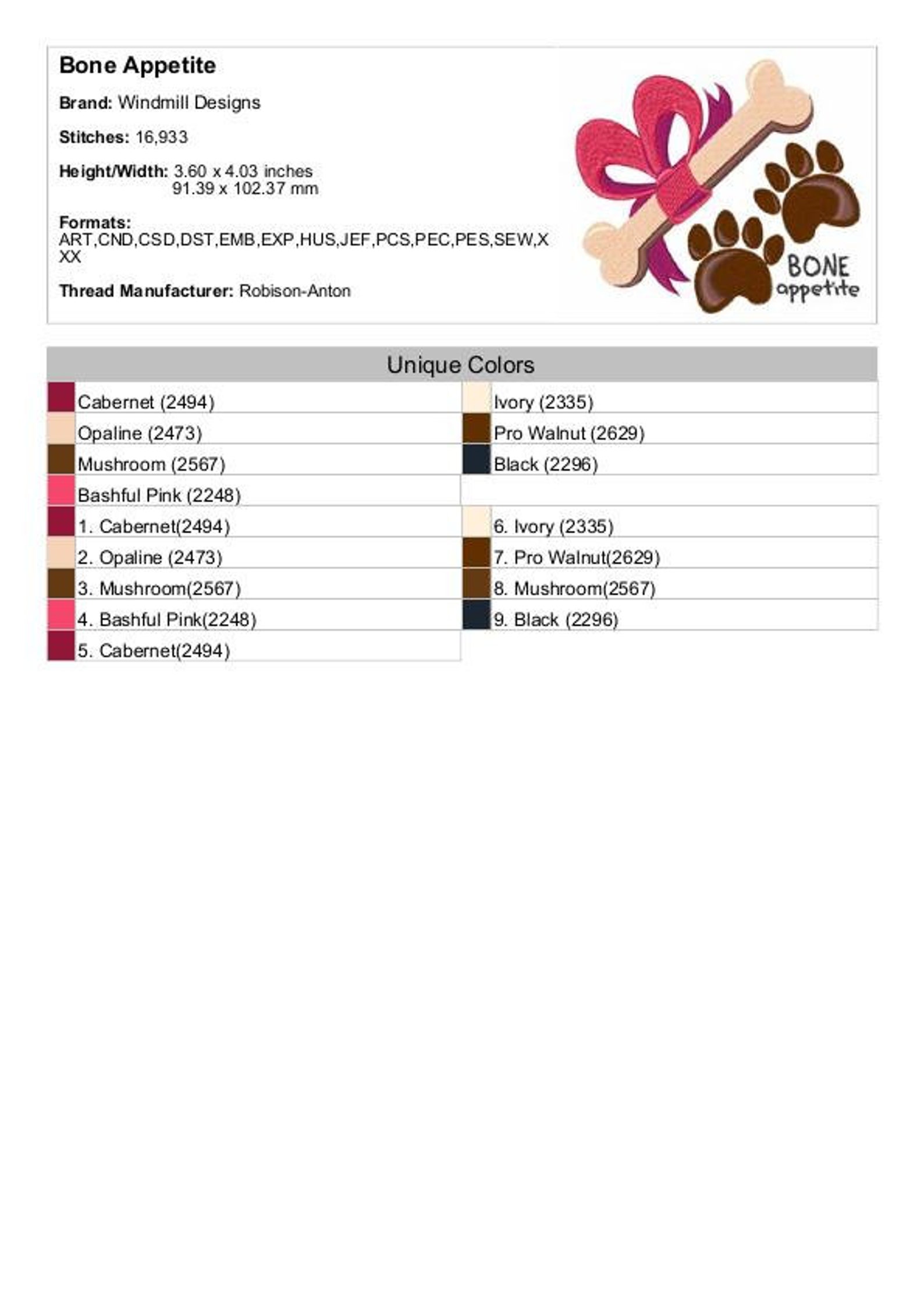 Dog Bone Machine Embroidery Design Bone Appetite - Etsy
