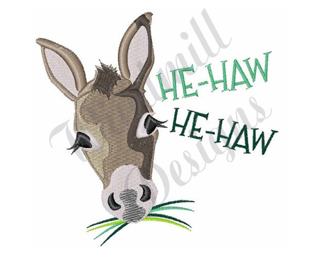 Donkey - Machine Embroidery Design, Embroidery Designs, Machine ...
