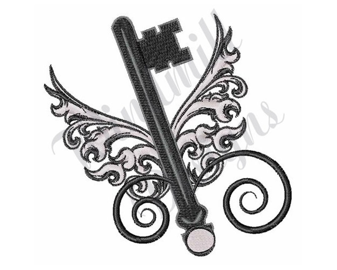 Skeleton Key - Machine Embroidery Design, Embroidery Designs, Machine ...