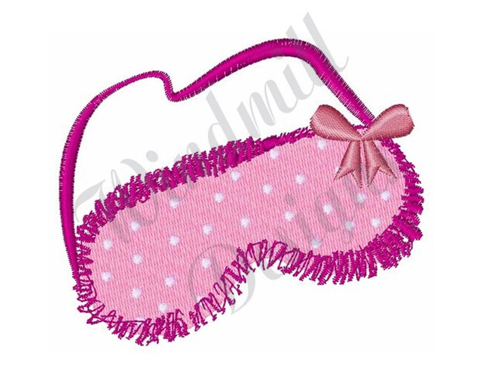 Sleep Mask Blindfold Machine Embroidery Design, Embroidery Designs ...