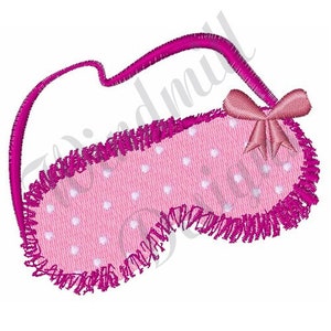 Sleep Mask Blindfold Machine Embroidery Design, Embroidery Designs ...