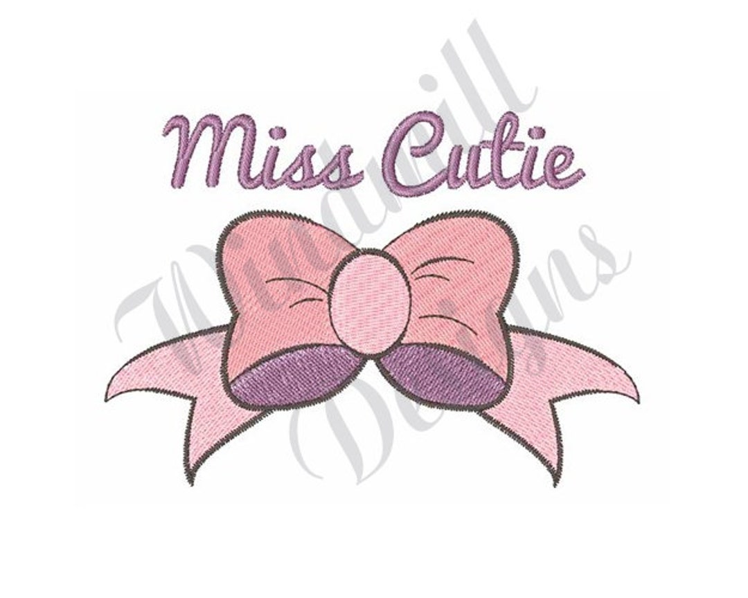 Pink Bow - Machine Embroidery Design, Embroidery Designs, Machine ...