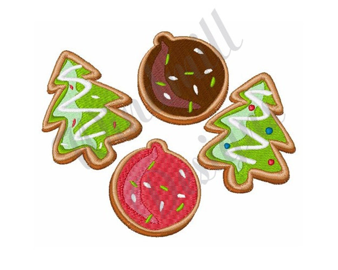 Christmas Cookies Machine Embroidery Design, Embroidery Designs ...
