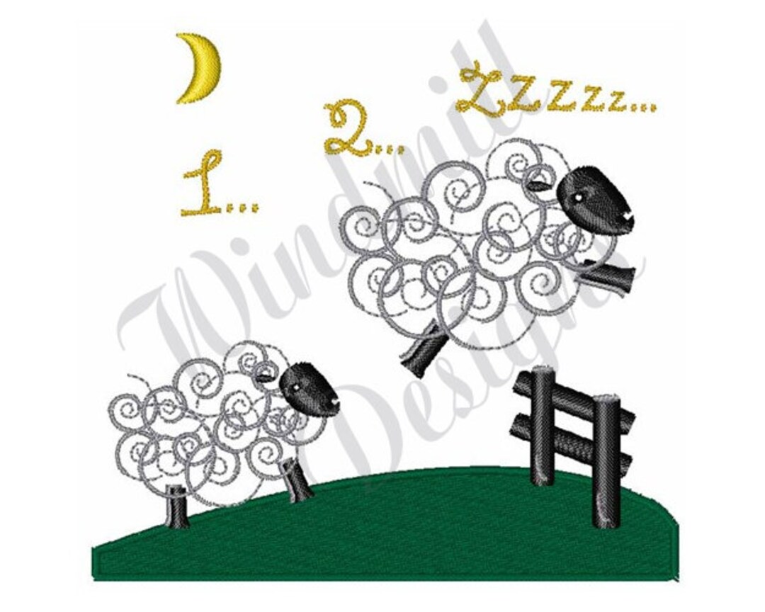 Counting Sheep - Machine Embroidery Design, Embroidery Designs ...