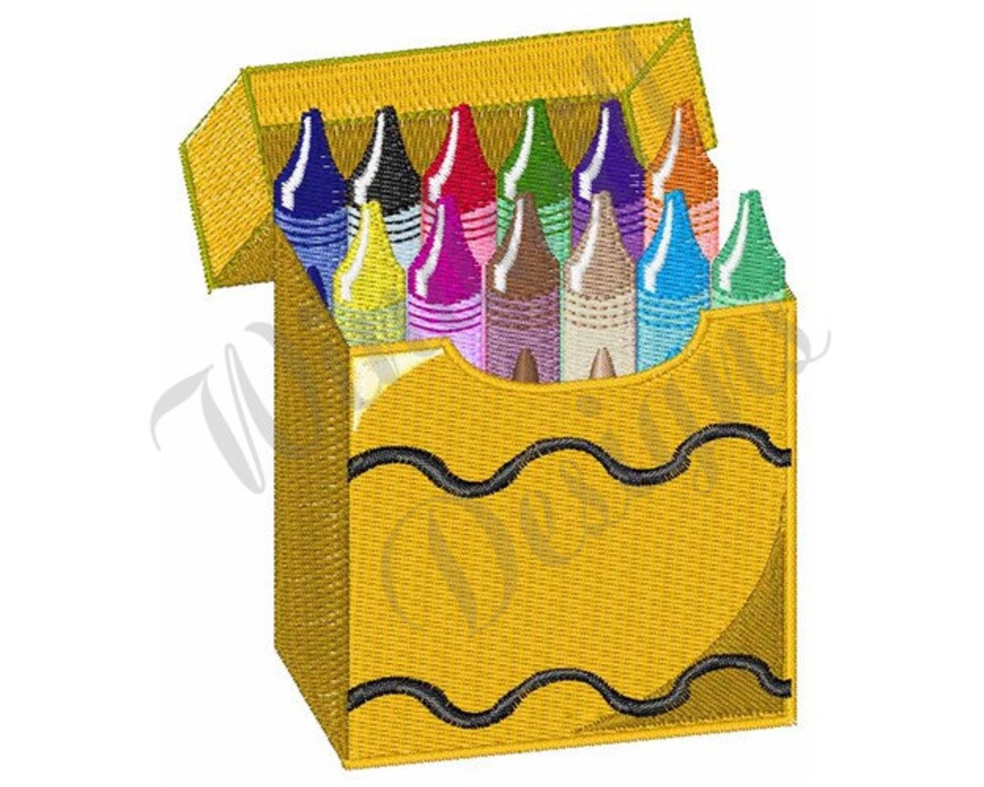 Crayon Box - Machine Embroidery Design, Embroidery Designs, Machine ...