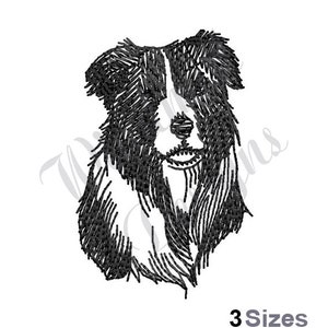 Border Collie - Machine Embroidery Design, Embroidery Designs, Machine ...