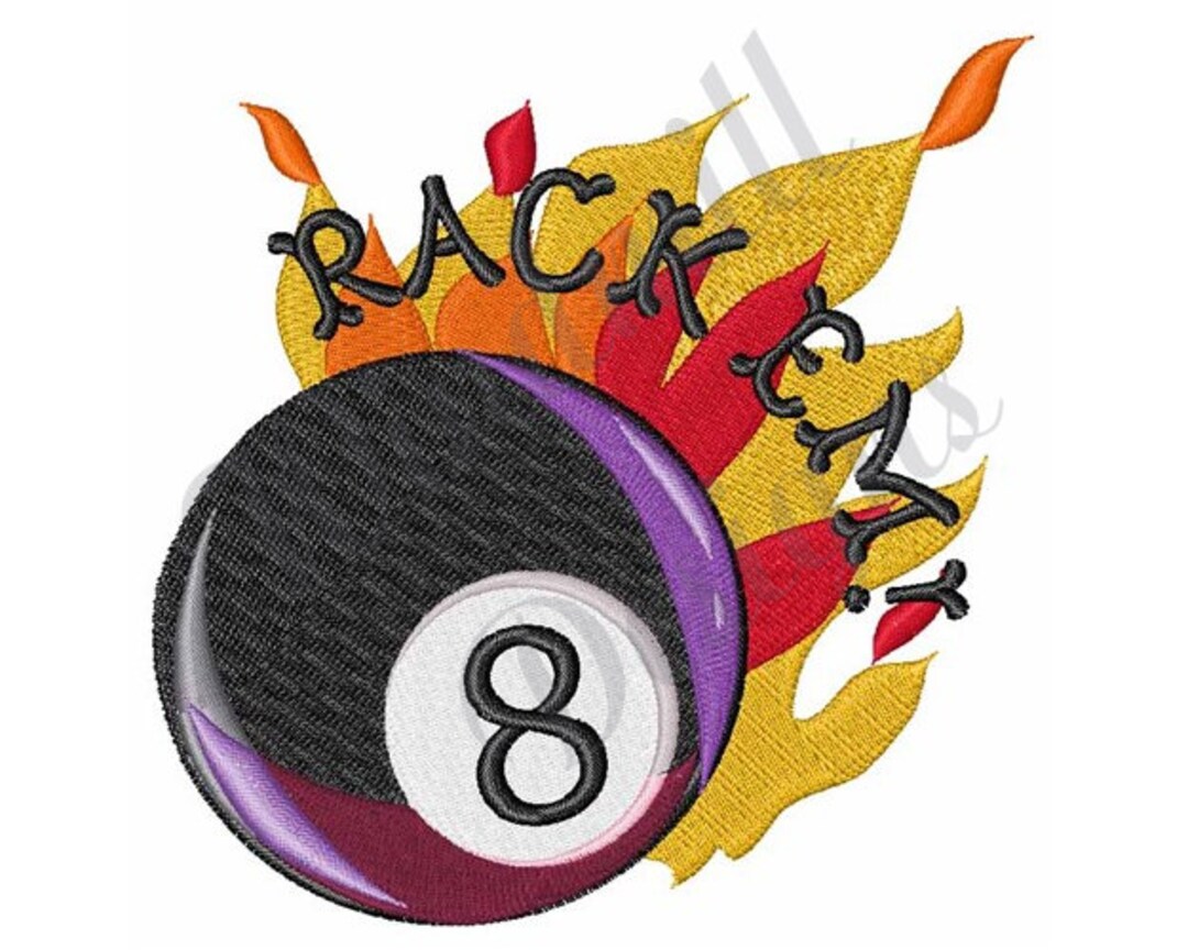 Pool 8 Ball - Machine Embroidery Design, Embroidery Designs, Machine ...
