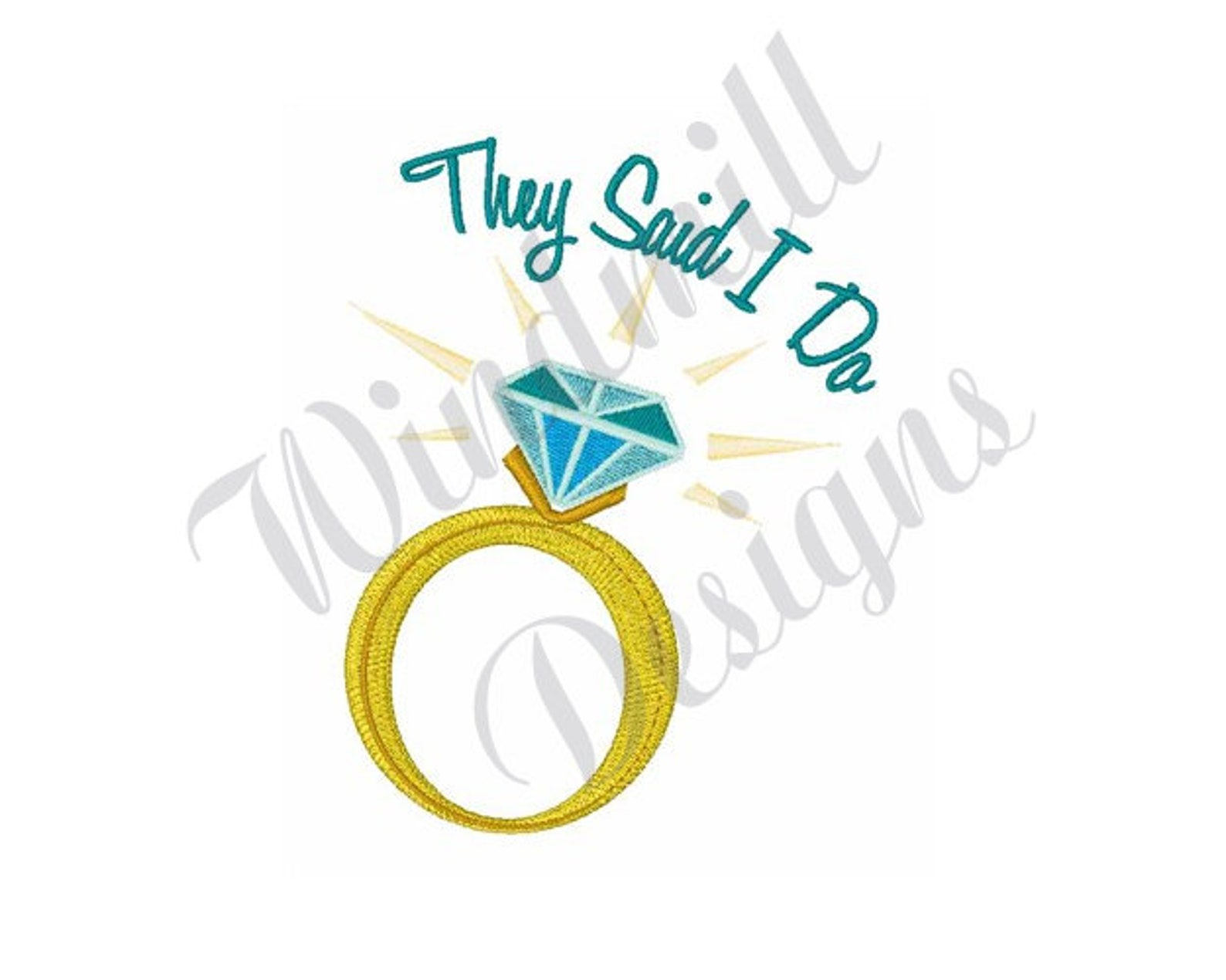Engagement Diamond Ring - Machine Embroidery Design, Embroidery Designs ...