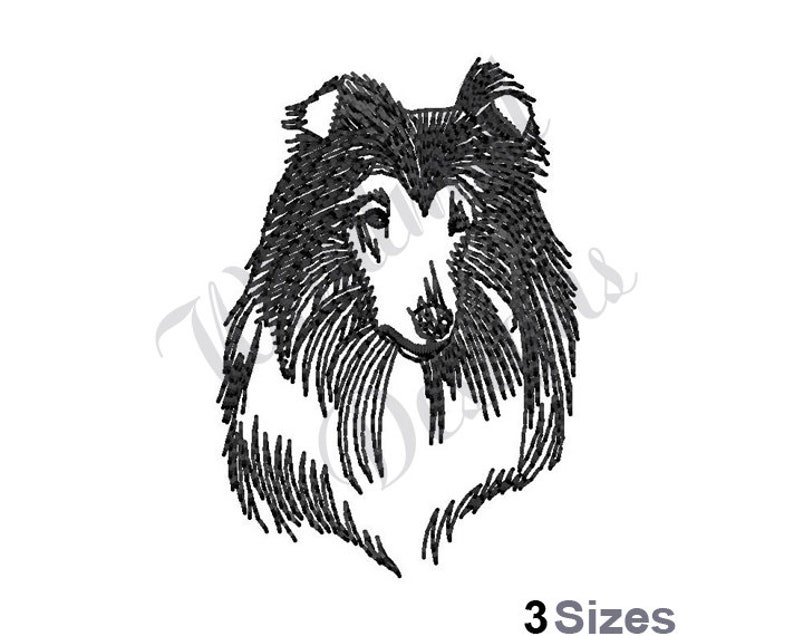 Collie - Machine Machine Embroidery Design, Embroidery Designs, Machine ...