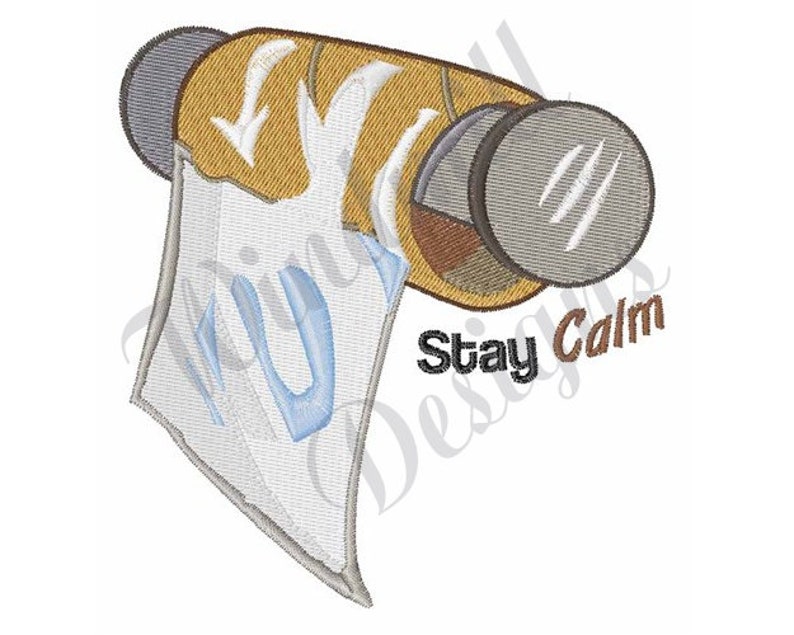 Stay Calm Machine Embroidery Design Embroidery Designs - Etsy