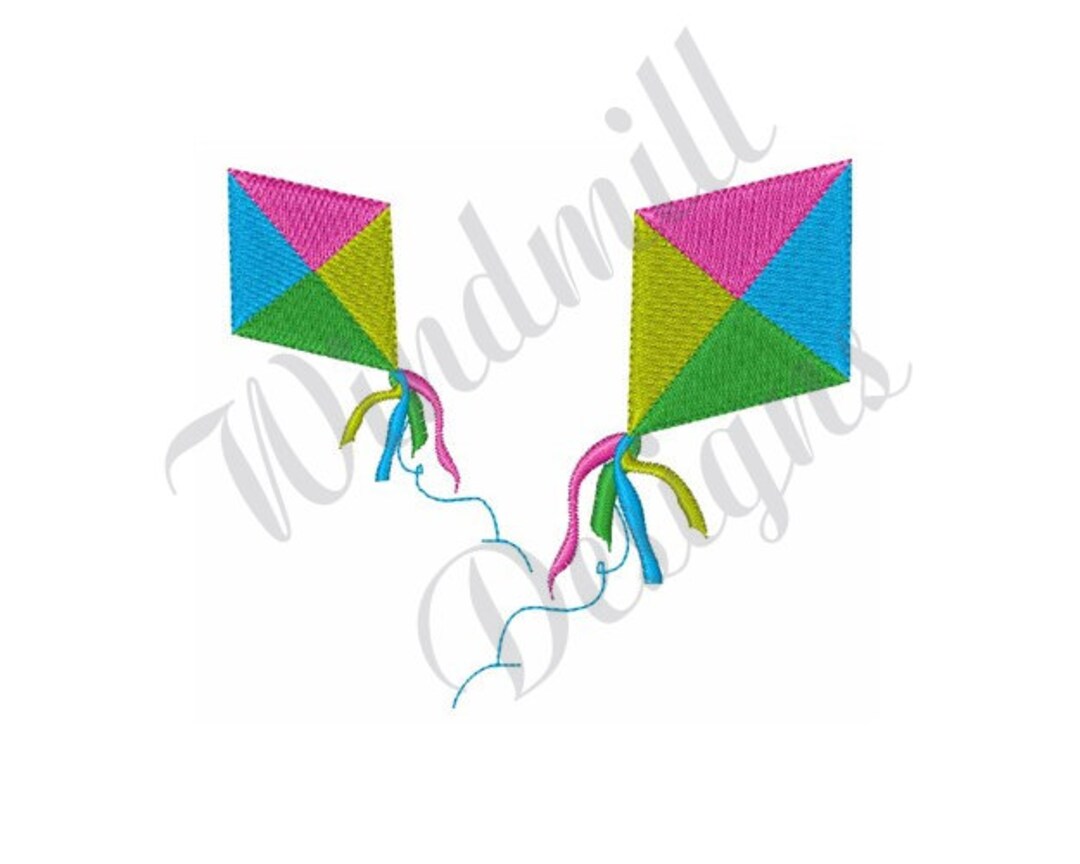 Colorful Kites - Machine Embroidery Design, Embroidery Designs, Machine ...