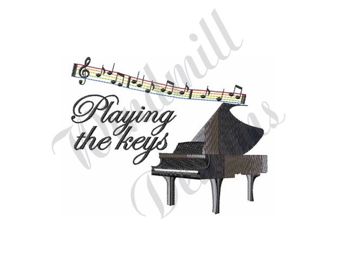 Grand Piano - Machine Embroidery Design, Embroidery Designs, Machine ...