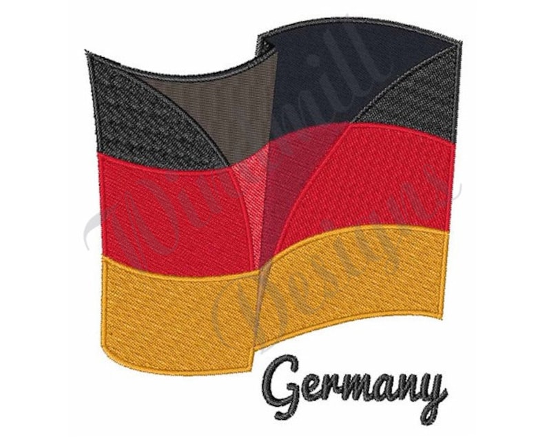 Flag Of Germany Machine Embroidery Design Embroidery | Etsy