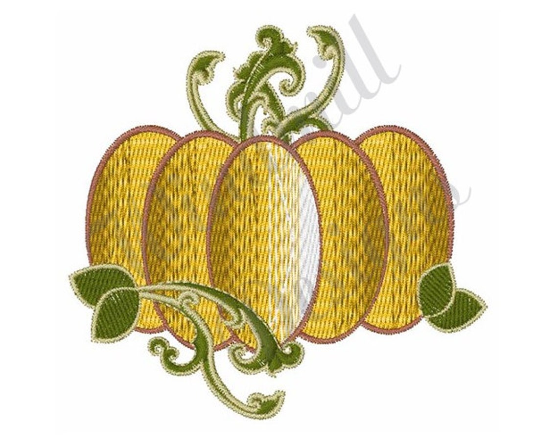 Pumpkin Machine Embroidery Design Embroidery Designs | Etsy