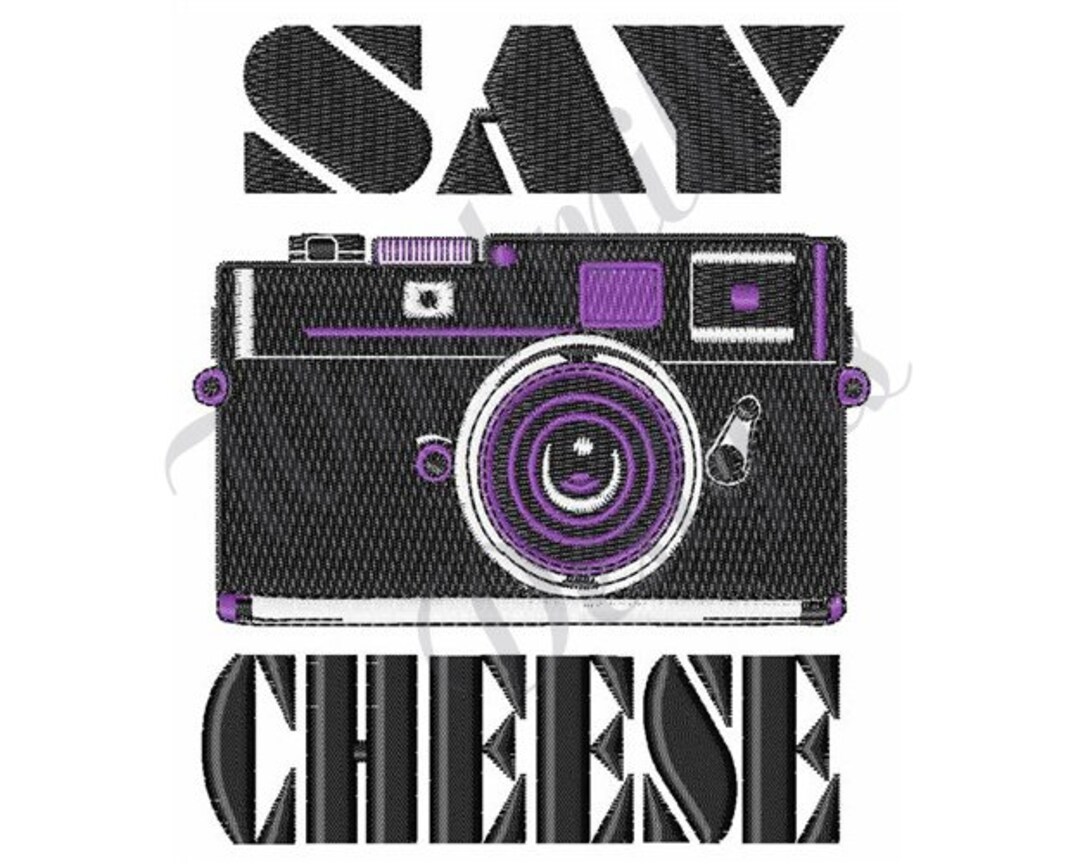 Camera Say Cheese Machine Embroidery Design, Embroidery Designs ...
