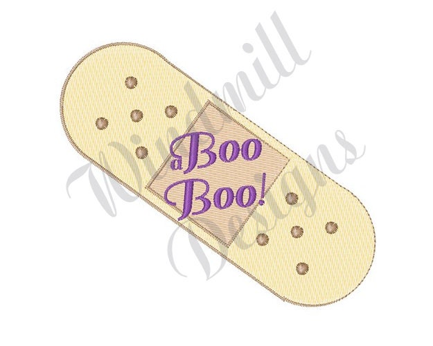Boo Boo Bandage Machine Embroidery Design Embroidery | Etsy