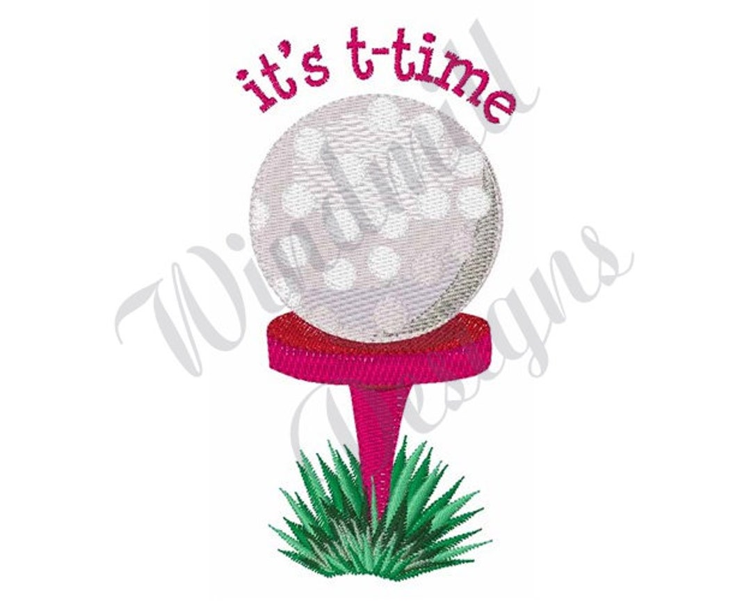 Golf Tee Time - Machine Embroidery Design, Embroidery Designs, Machine ...