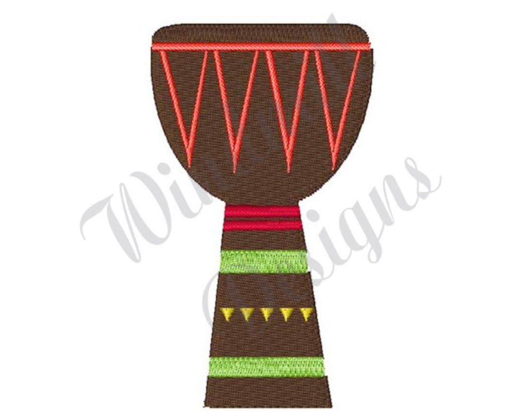 African Djembe Drum - Machine Embroidery Design, Embroidery Designs ...
