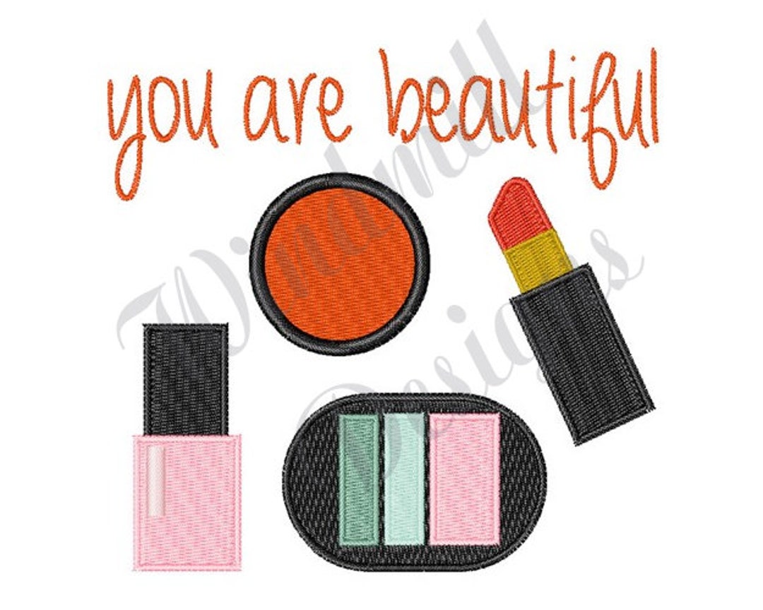 Makeup Kit - Machine Embroidery Design, Embroidery Designs, Machine ...