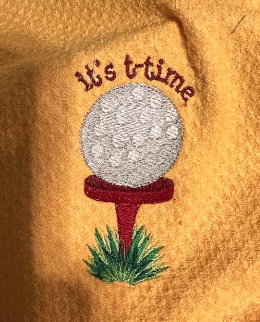 Golf Tee Time - Machine Embroidery Design, Embroidery Designs, Machine ...