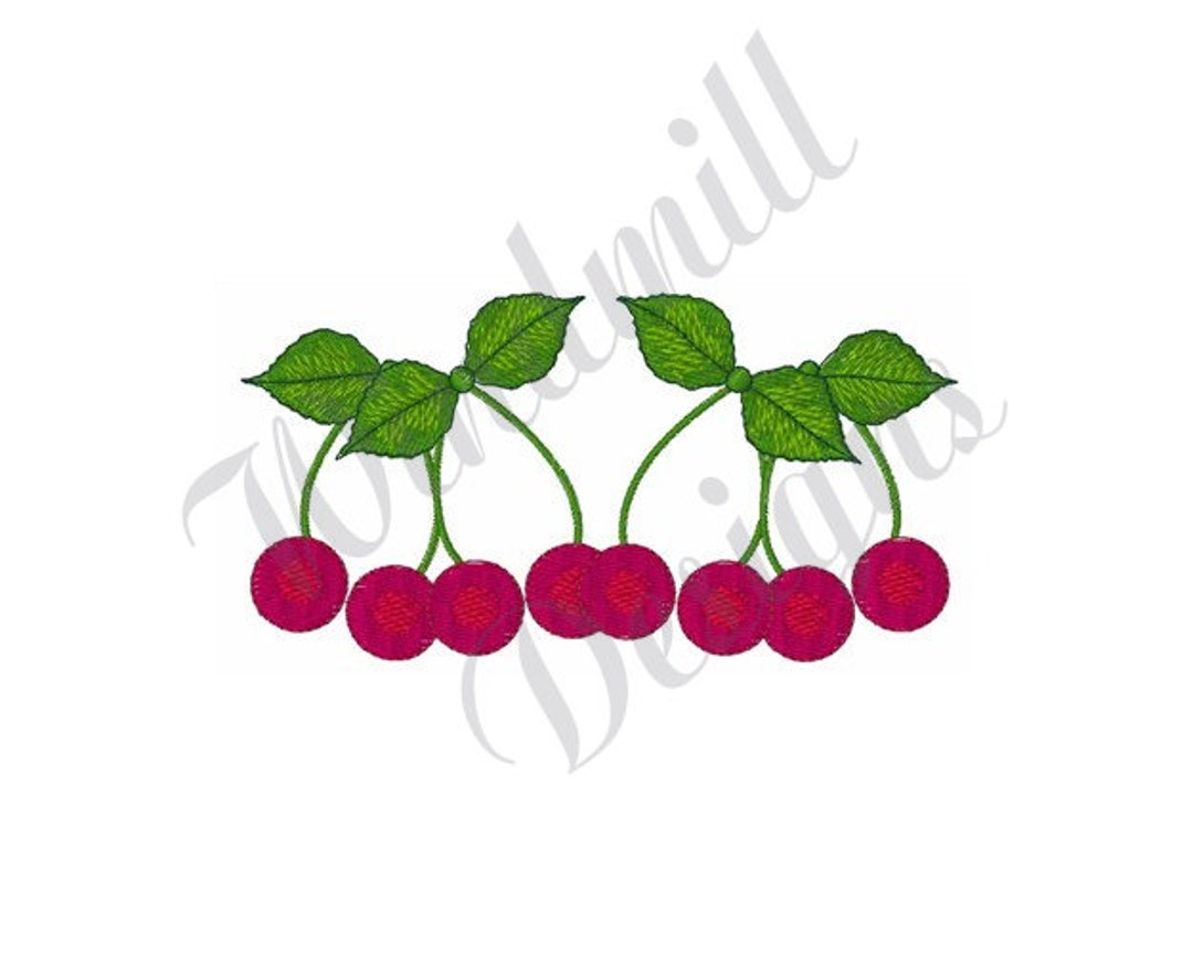 Cherries Border - Machine Embroidery Design, Embroidery Designs ...