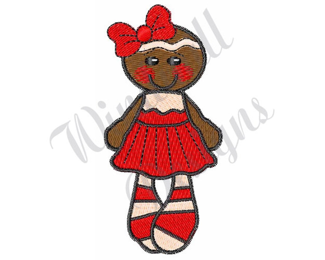 Gingerbread Girl -machine Embroidery Design, Embroidery Designs ...