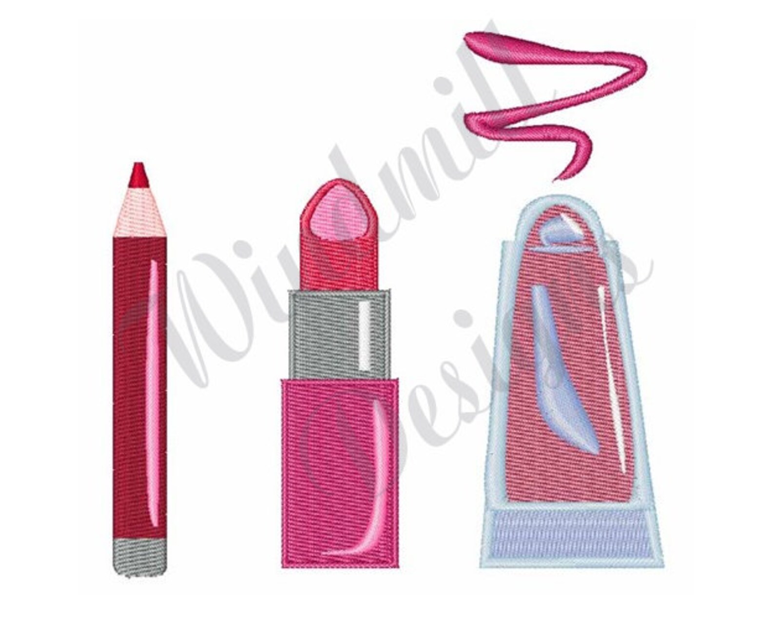 Lipstick Makeup - Machine Embroidery Design, Embroidery Designs ...