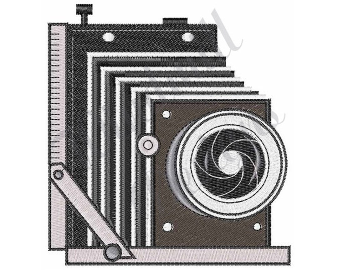 Antique Folding Camera - Machine Embroidery Design, Embroidery Designs ...