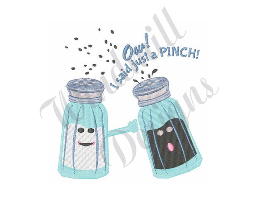 Salt and Pepper Shakers - Machine Embroidery Design, Embroidery Designs ...