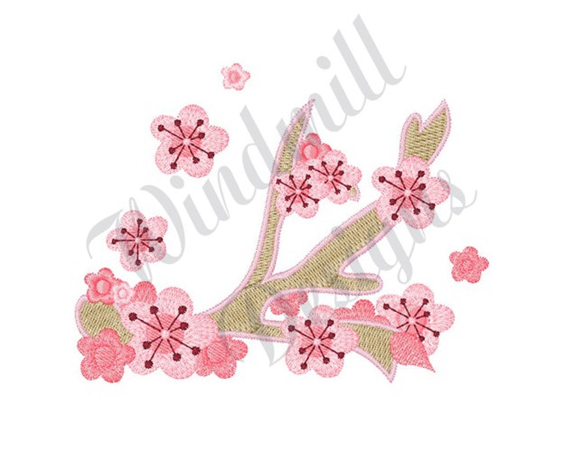 Cherry Blossoms - Machine Embroidery Design, Embroidery Designs ...