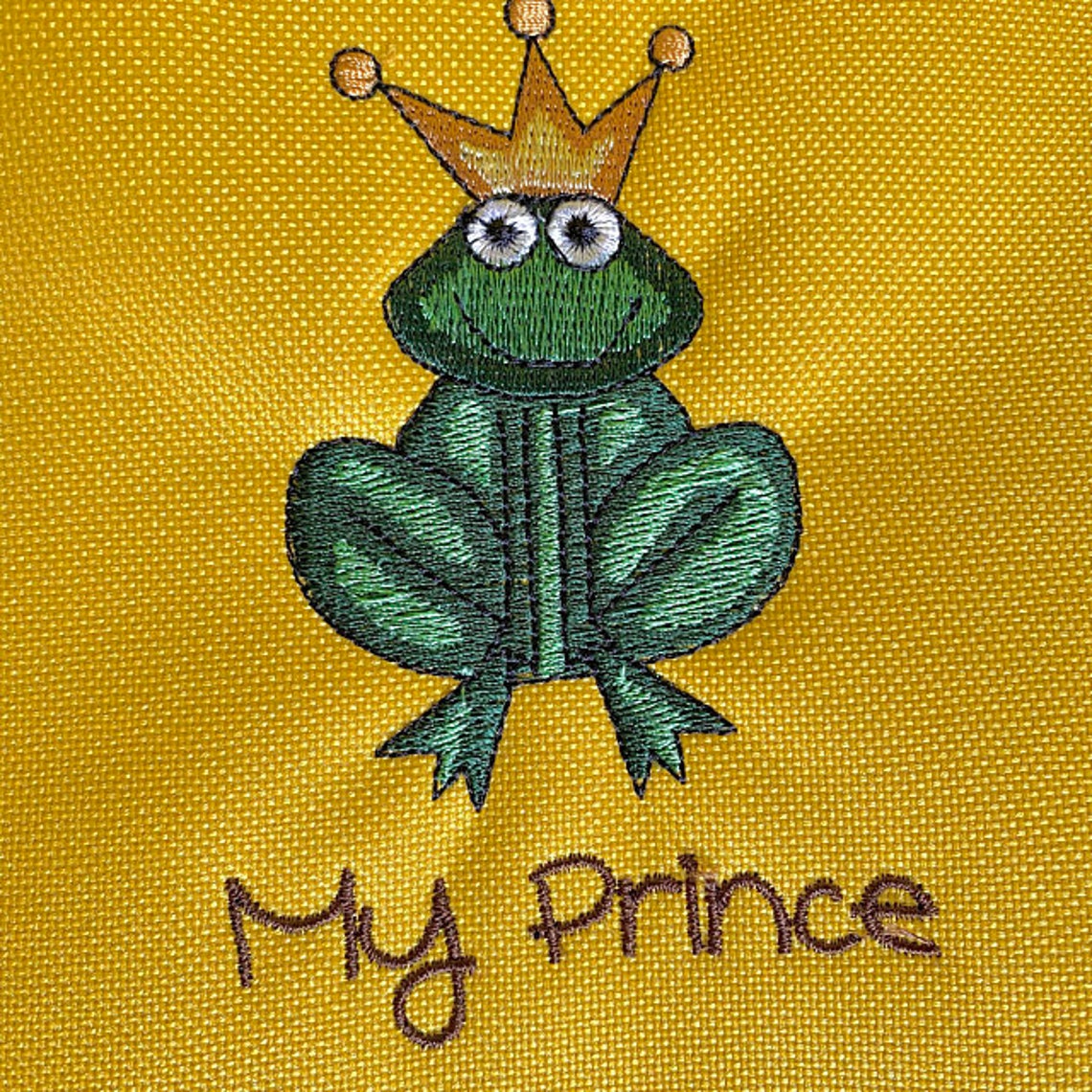 Frog Prince Machine Embroidery Design Embroidery Designs | Etsy