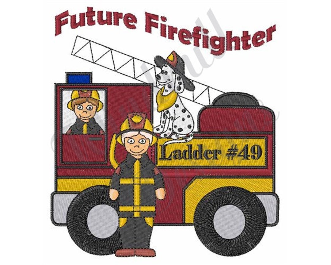Future Firefighter Machine Embroidery Design, Embroidery Designs ...
