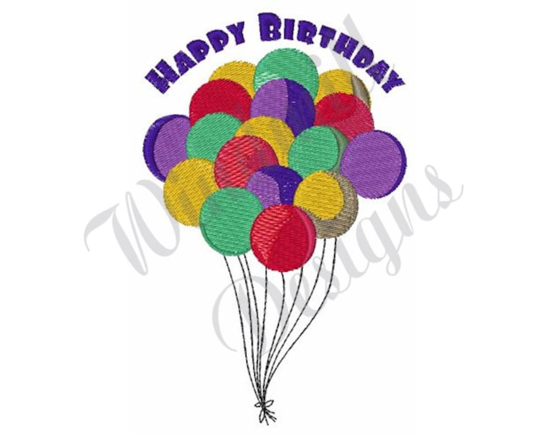 Happy Birthday - Machine Embroidery Design, Embroidery Designs, Machine ...