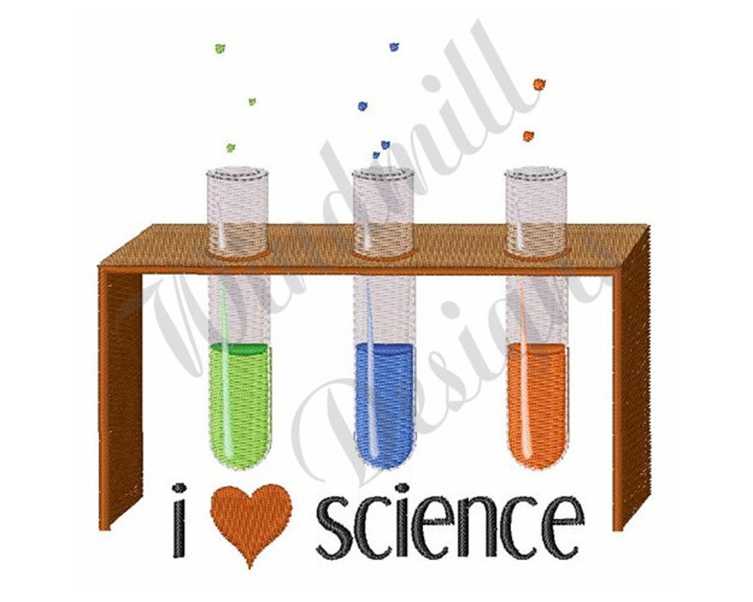 Test Tubes -machine Embroidery Design, Embroidery Designs, Machine ...