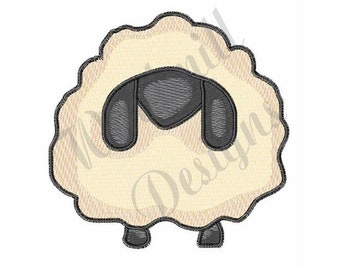 Sheep Face Embroidery Aplique Design 5x4 Inch - Etsy