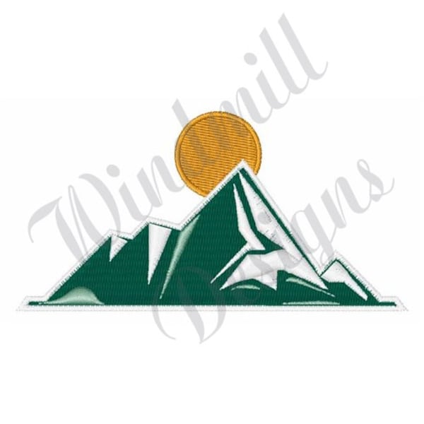 Mountain Machine Embroidery Design - Etsy