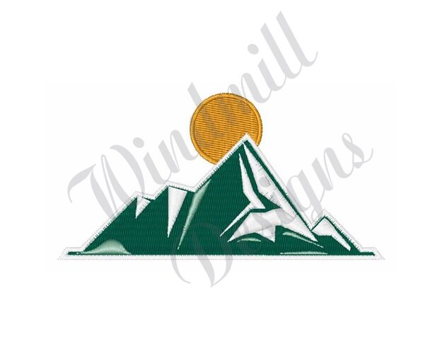 Sunrise Mountain machine Embroidery Design, Embroidery Designs, Machine ...