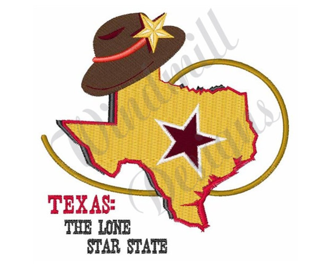 Texas Lone Star -machine Embroidery Design, Embroidery Designs, Machine ...