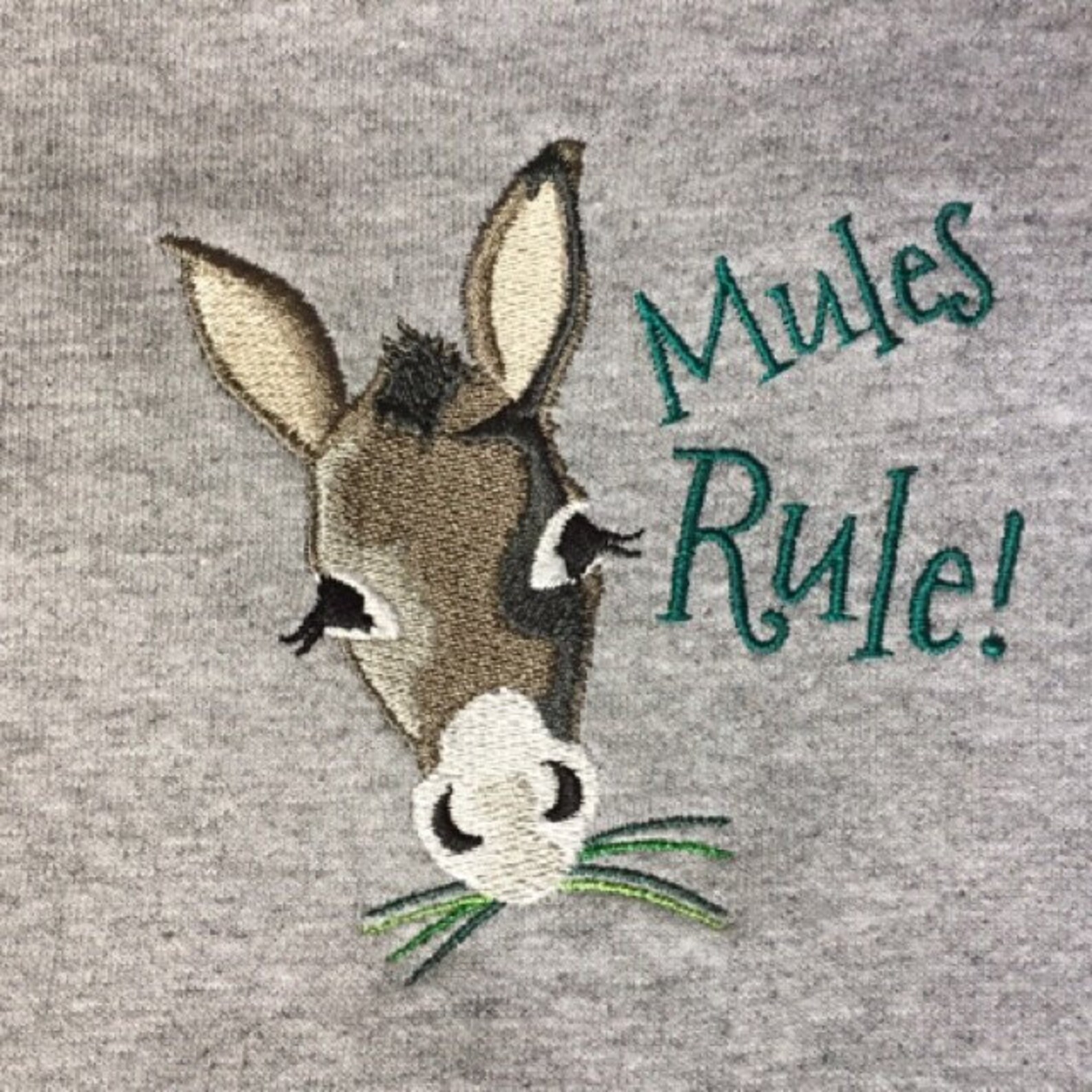 Mules Rule Machine Embroidery Design Embroidery Designs | Etsy