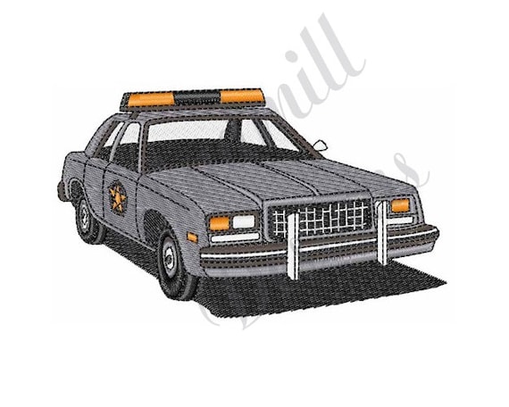 Cop Car Machine Embroidery Design Embroidery Designs | Etsy