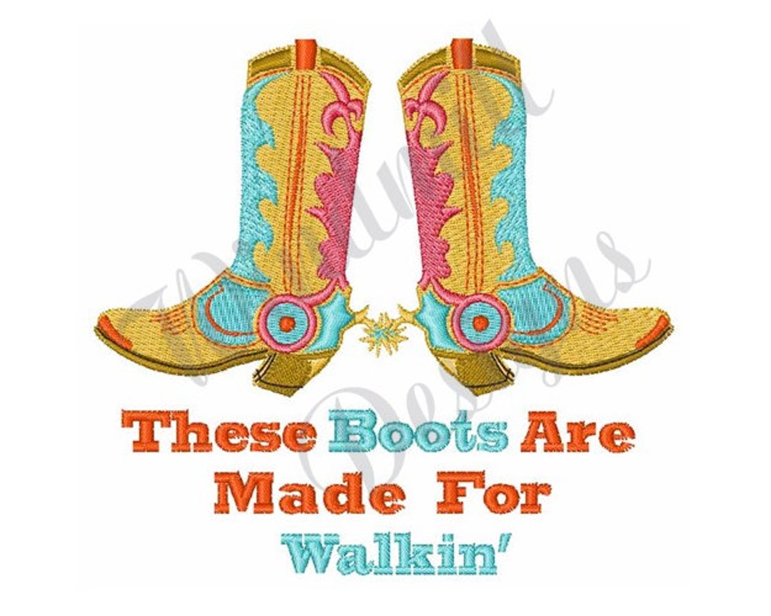Cowboy Boots - Machine Embroidery Design, Embroidery Designs, Machine ...