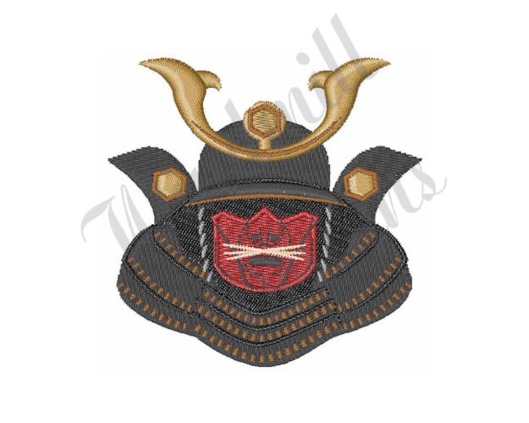 Samurai Mask Machine Embroidery Design, Embroidery Designs, Machine ...