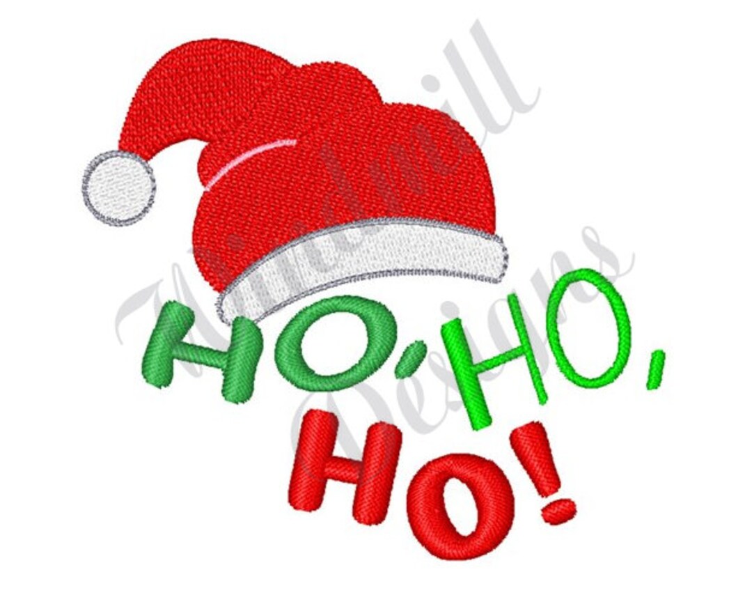 Santa Ho Ho Ho! - Machine Embroidery Design, Embroidery Designs ...