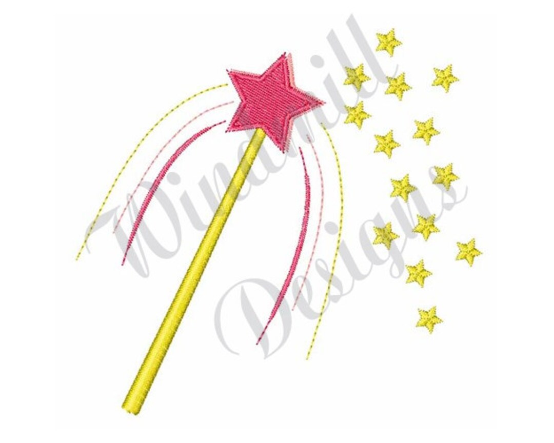 Magic Wand - Machine Embroidery Design, Embroidery Designs, Machine ...