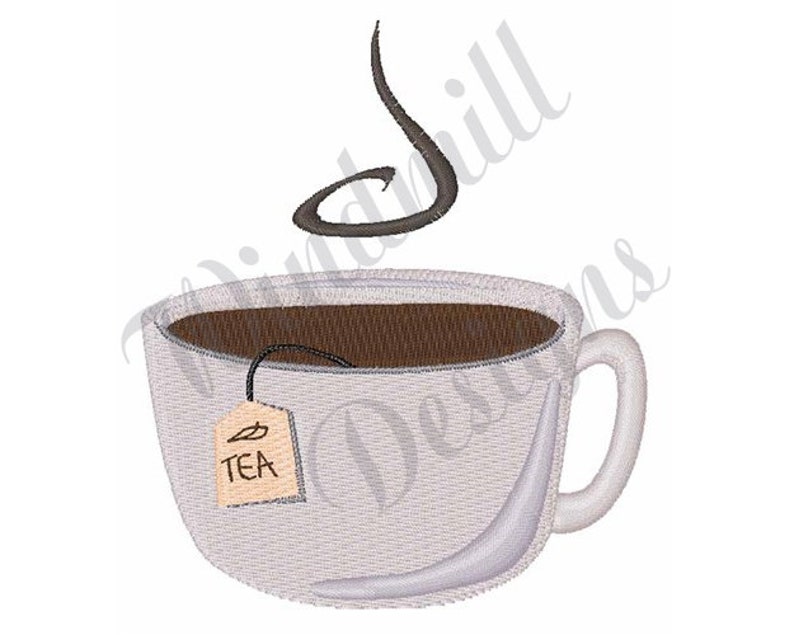 Tea Cup Machine Embroidery Design Embroidery Designs - Etsy