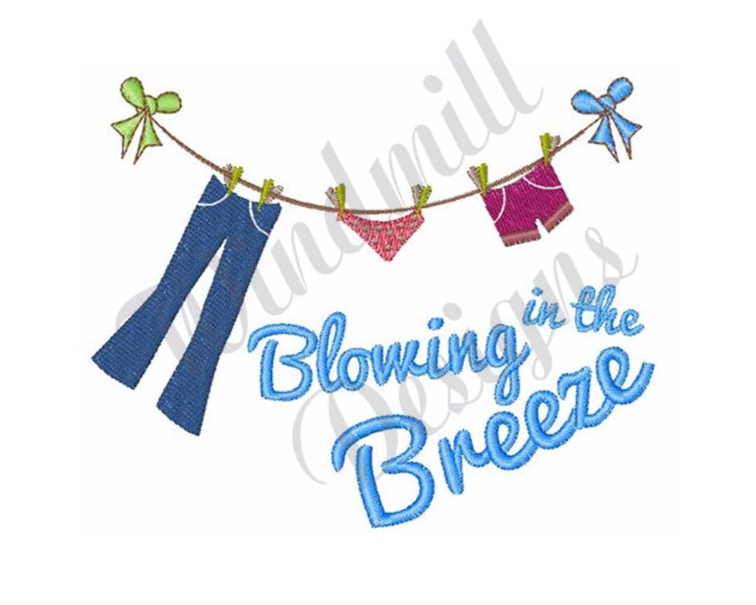 Clothesline - Machine Embroidery Design, Embroidery Designs, Embroidery ...