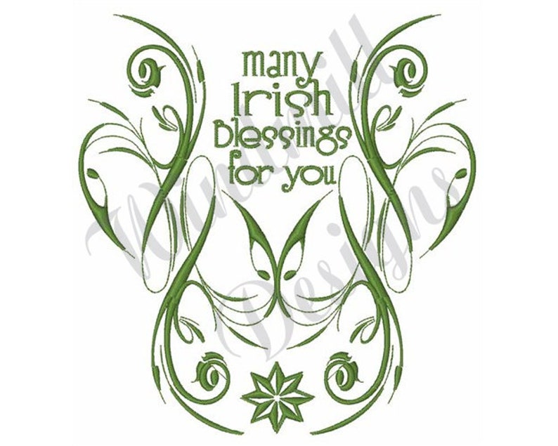 Irish Blessings Machine Embroidery Design Embroidery - Etsy