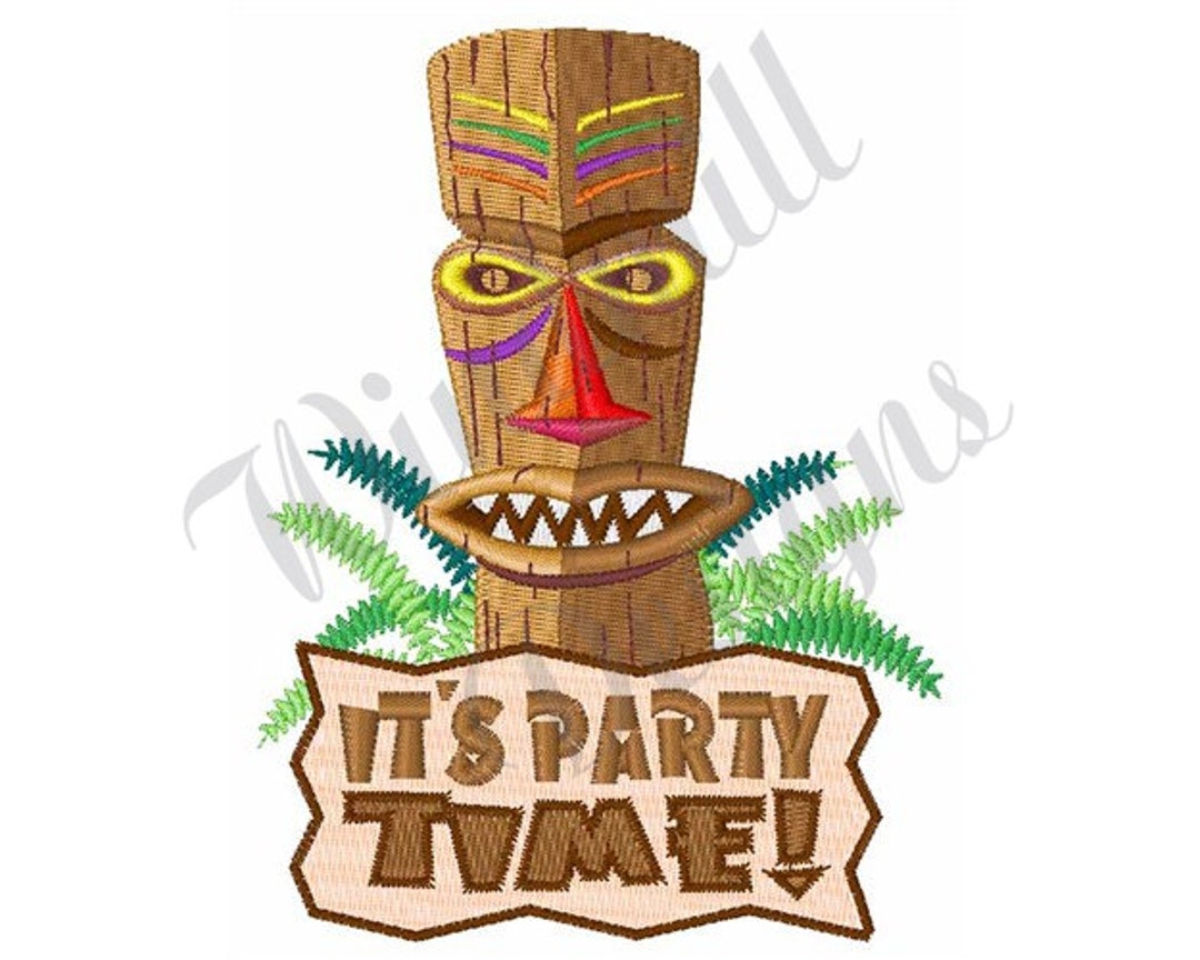 Wooden Tiki - Machine Embroidery Design, Embroidery Designs, Machine ...