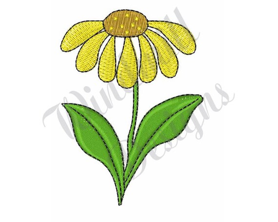 Daisy Flower machine Embroidery Design Embroidery Designs | Etsy