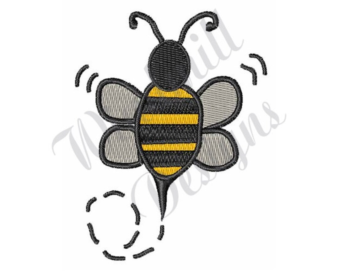 Cute Bumble Bee - Machine Embroidery Design, Embroidery Designs ...